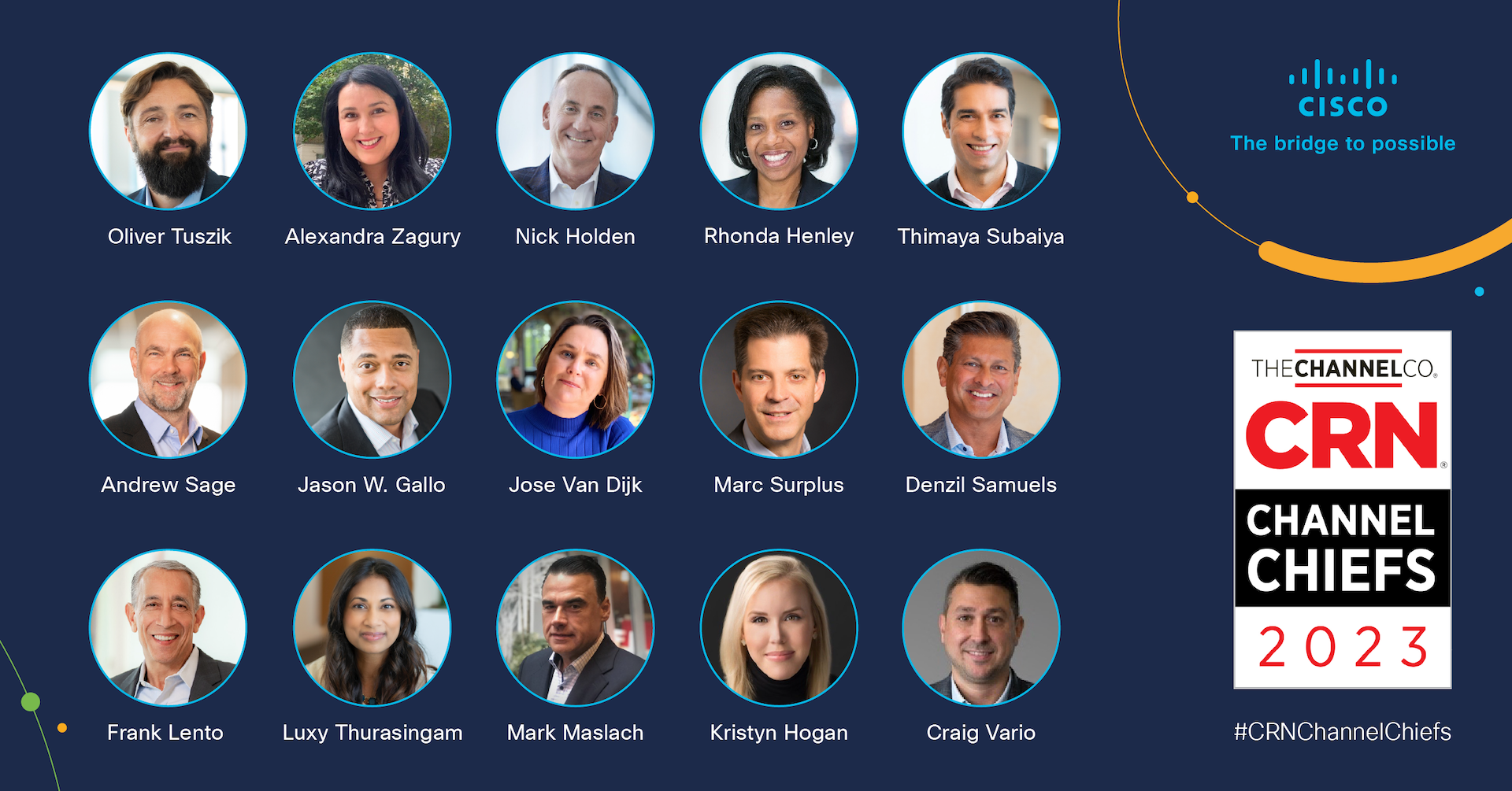 Congratulations to Cisco’s 2023 CRN Channel Chiefs! - Cisco Blogs