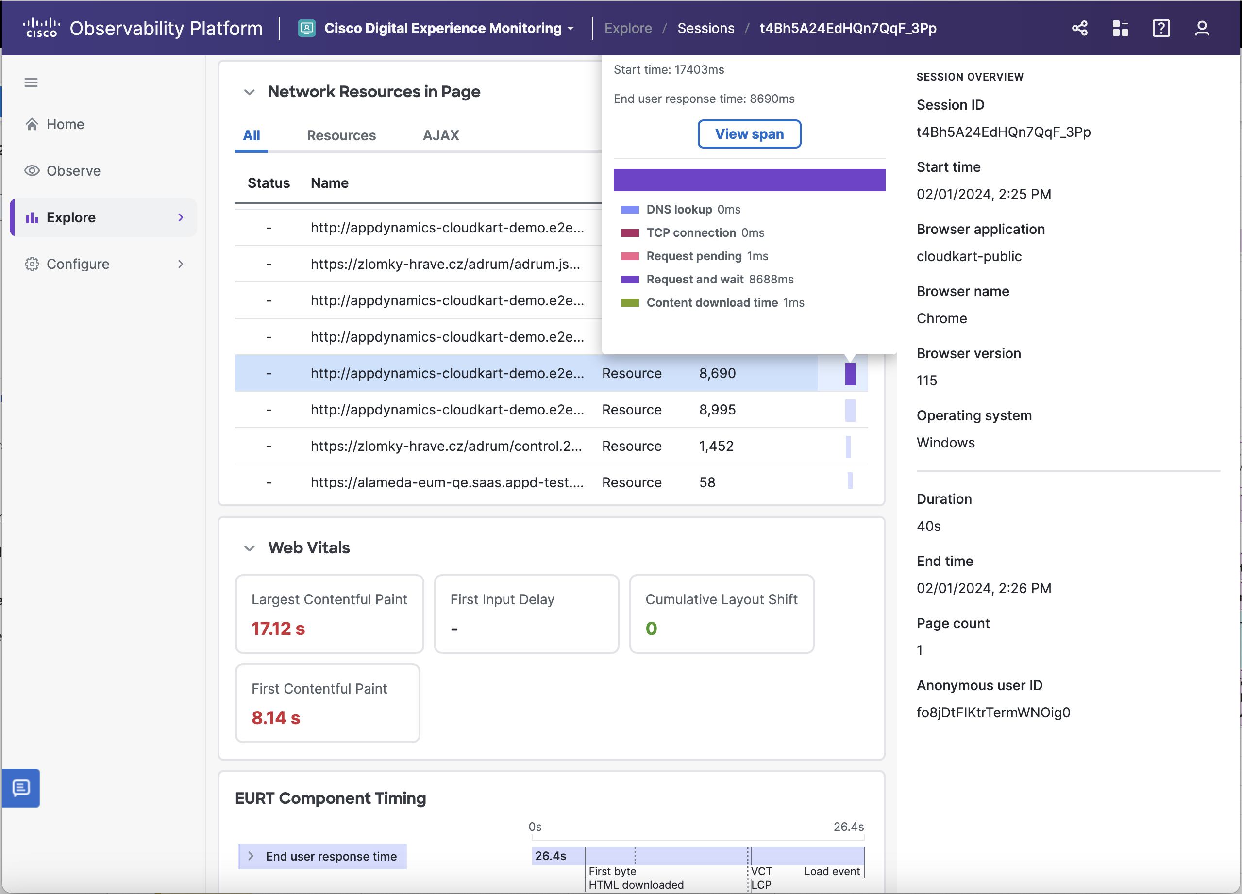 The New Cisco Digital Experience Monitoring Application for Full-Stack ...