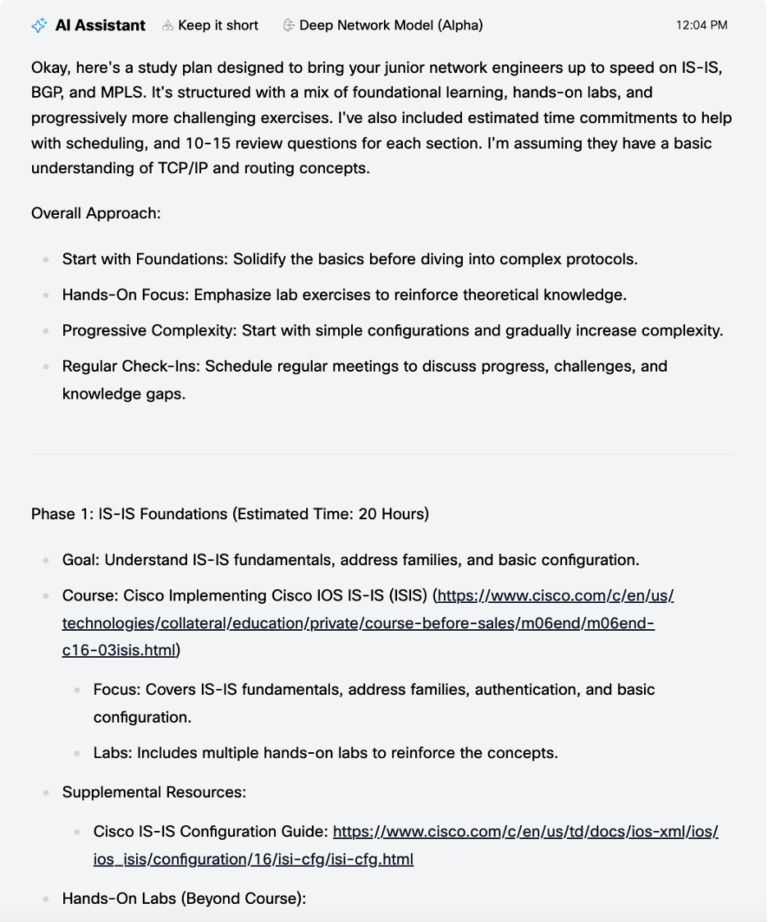Get started with the Deep Network Model AI Assistant in Cisco U.