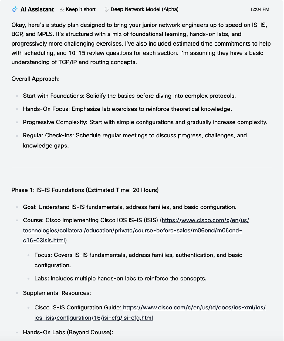 Get started with the Deep Network Model AI Assistant in Cisco U.